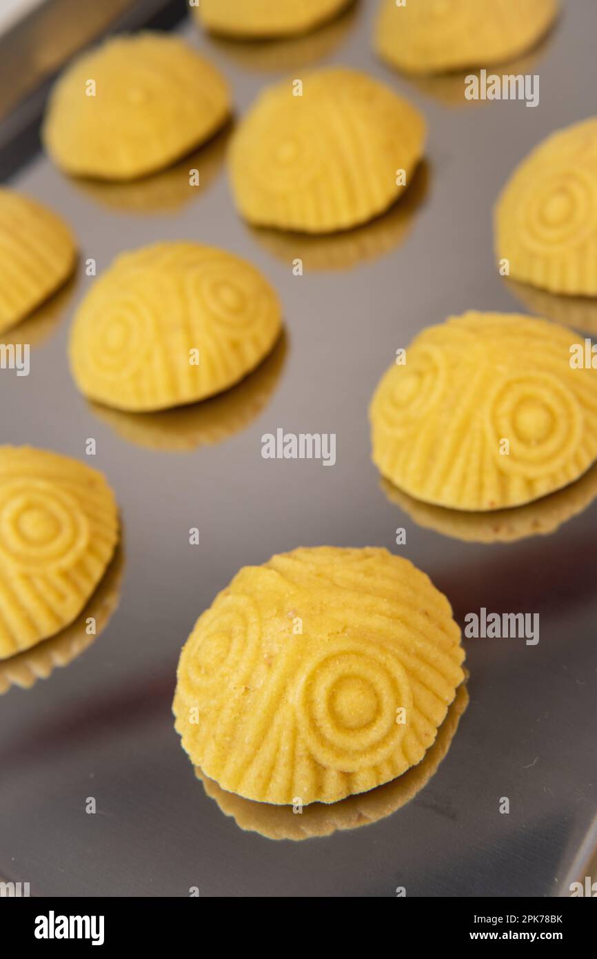 Traditional eid maamoul or mamoul cookies with dates, nuts, and jam ...