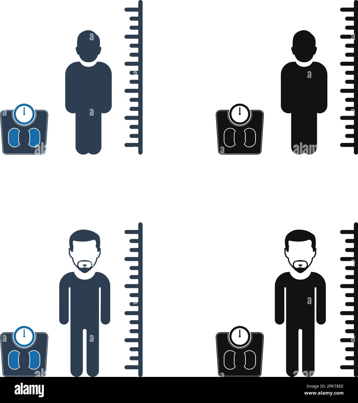 Body mass index measure Stock Vector Images - Alamy