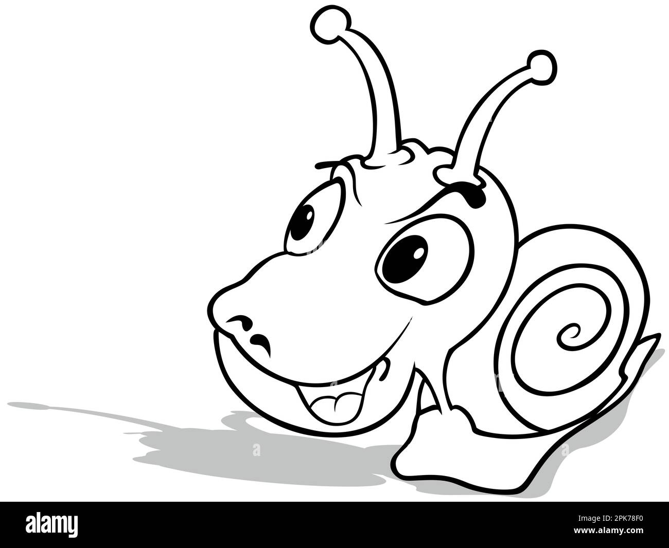 Snail clipart Black and White Stock Photos & Images - Alamy
