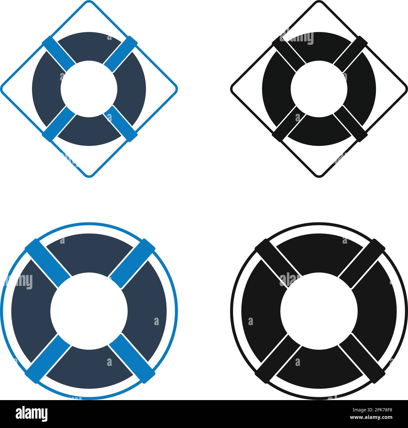 Ring buoy vector vectors hi-res stock photography and images - Alamy