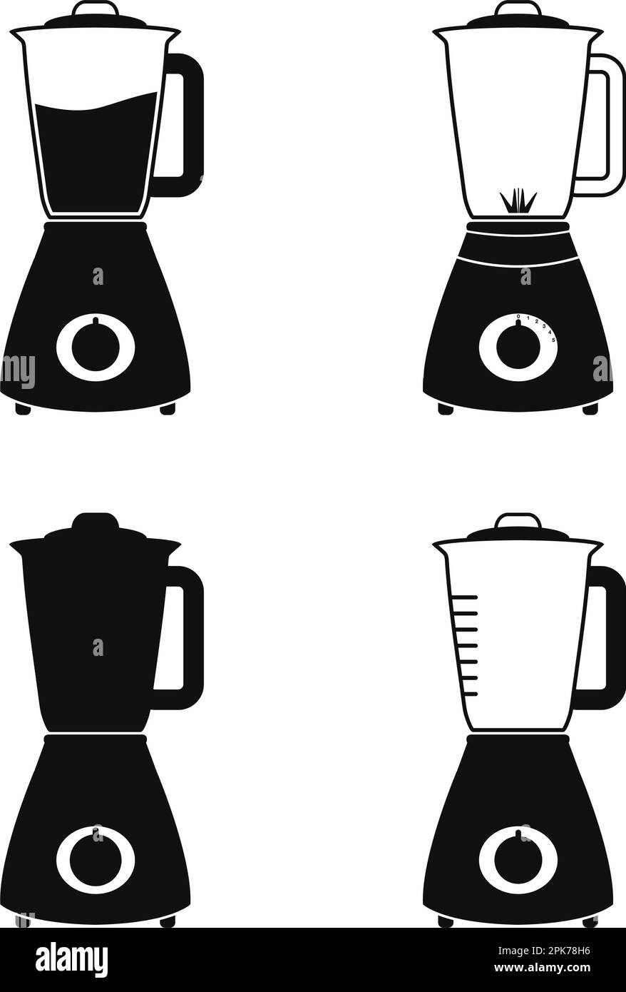 Blender Icon Set. Flat style vector EPS Stock Vector Image & Art - Alamy