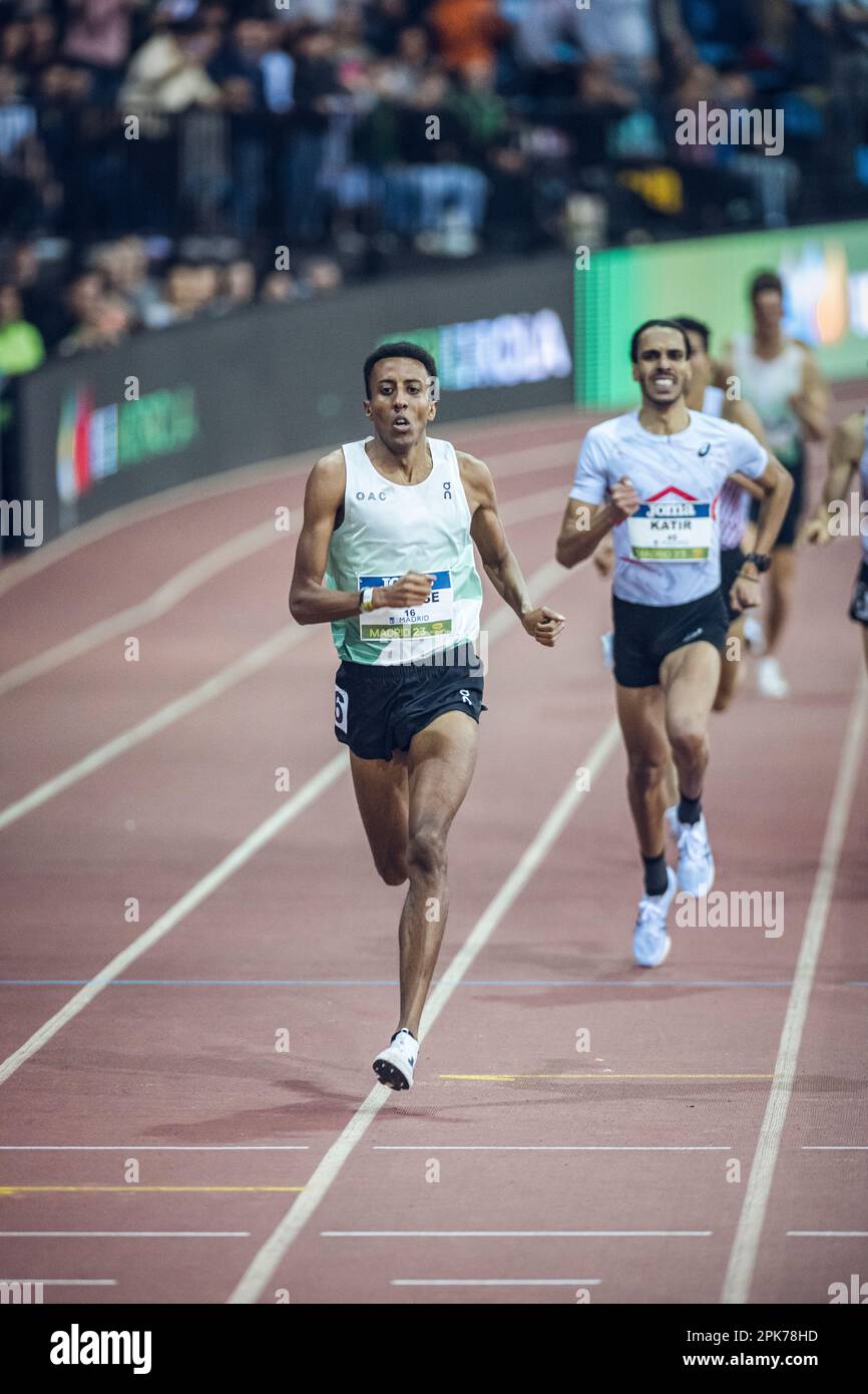 Nuguse Yared participating in the 2023 World Indoor Tour Stock Photo ...