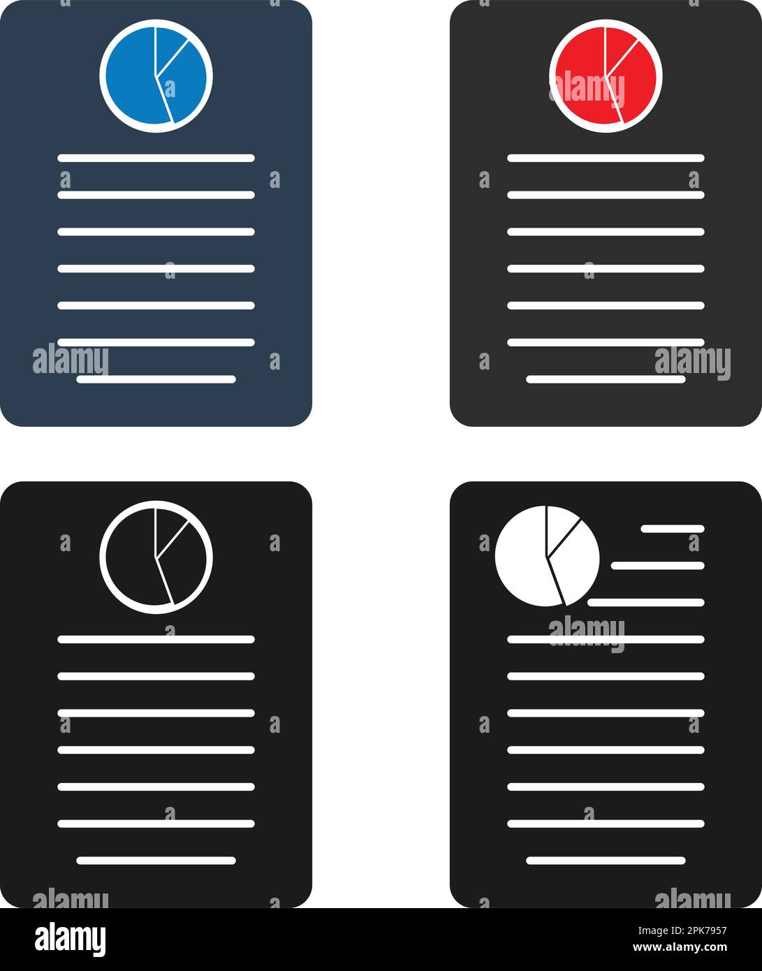 Business presentation icon set. Flat style vector EPS Stock Vector ...