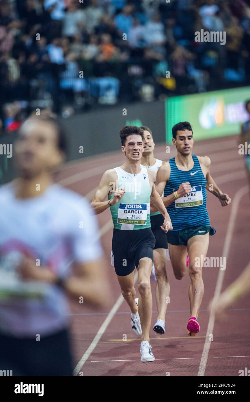 Mario García Romo participating in the 2023 World Indoor Tour Stock ...