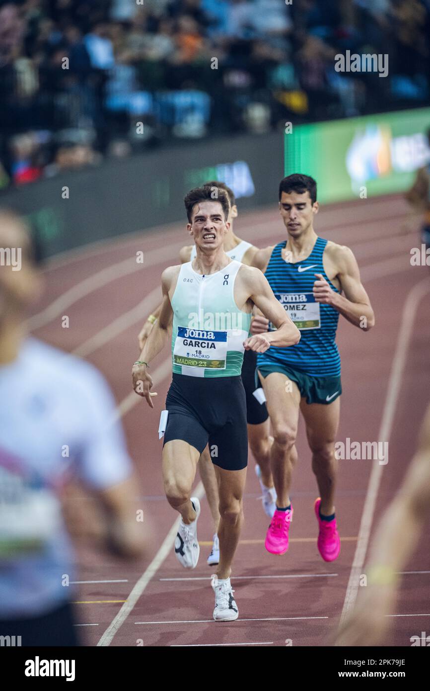Mario García Romo participating in the 2023 World Indoor Tour Stock ...