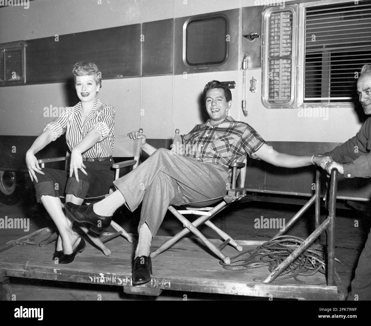 LUCILLE BALL and DESI ARNAZ in LONG, LONG TRAILER, THE (1954), directed ...