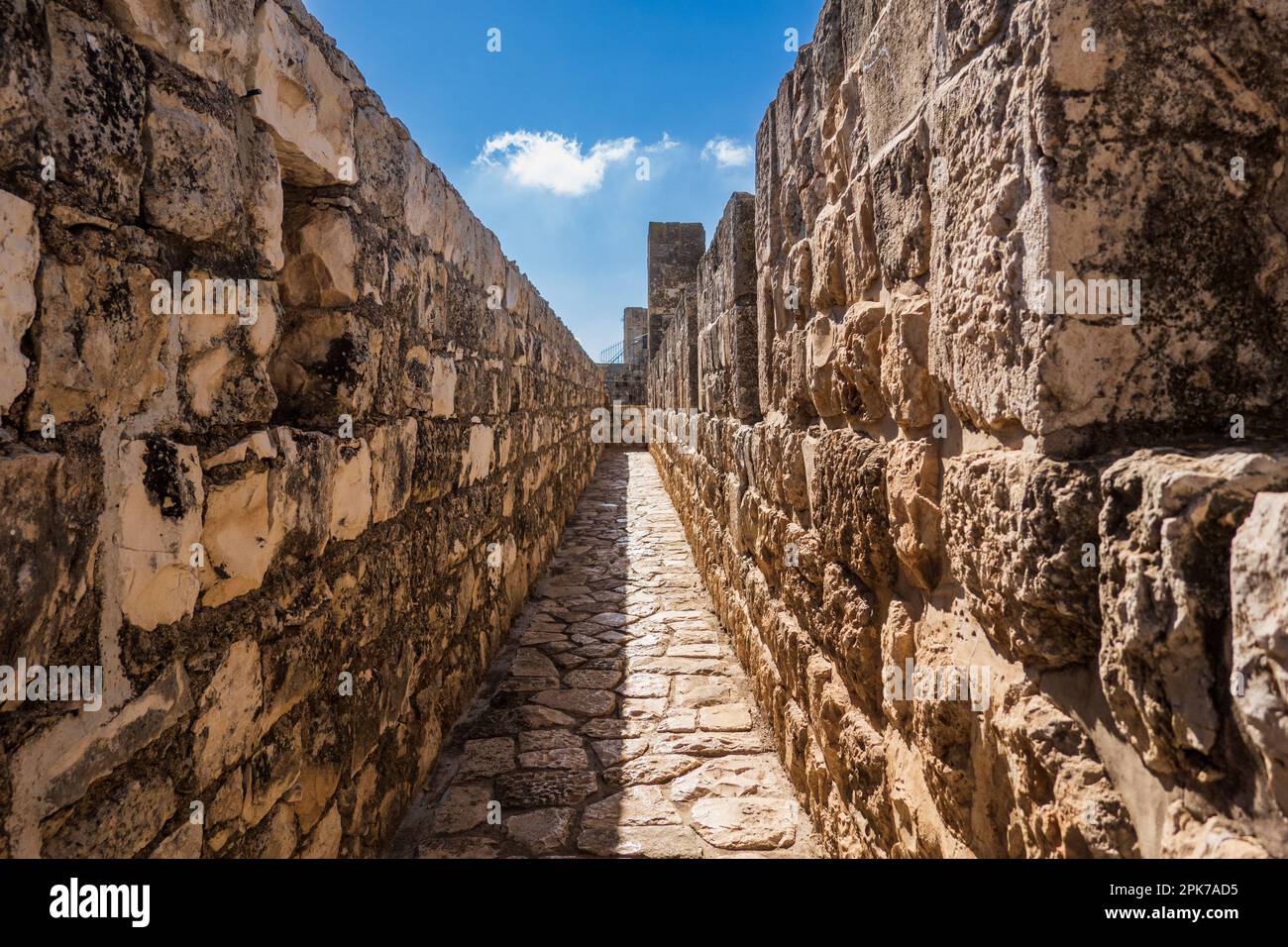 Old stone walls of ancient town Stock Photo - Alamy