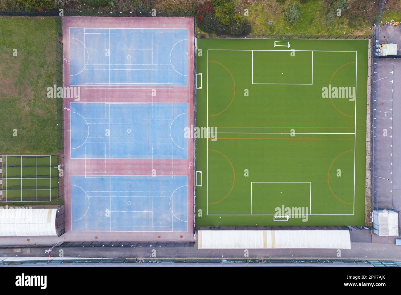 Aerial view football pitch uk hi-res stock photography and images - Alamy