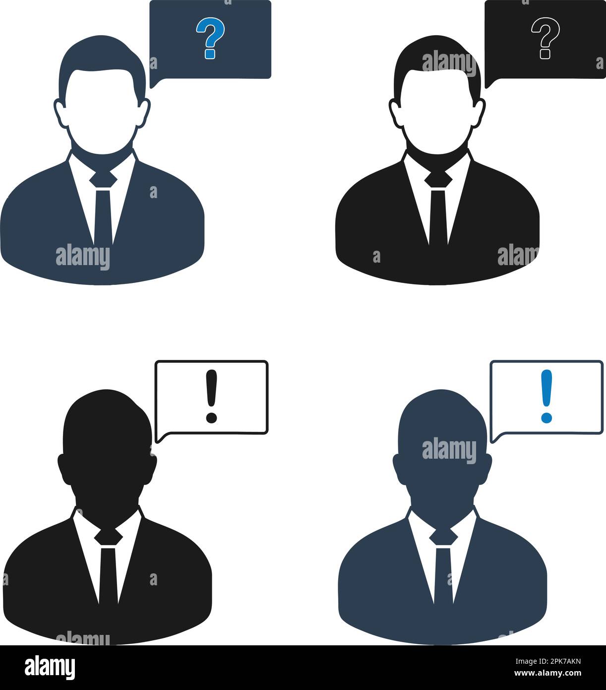 Decision Making Icon set. Flat style vector EPS Stock Vector Image ...