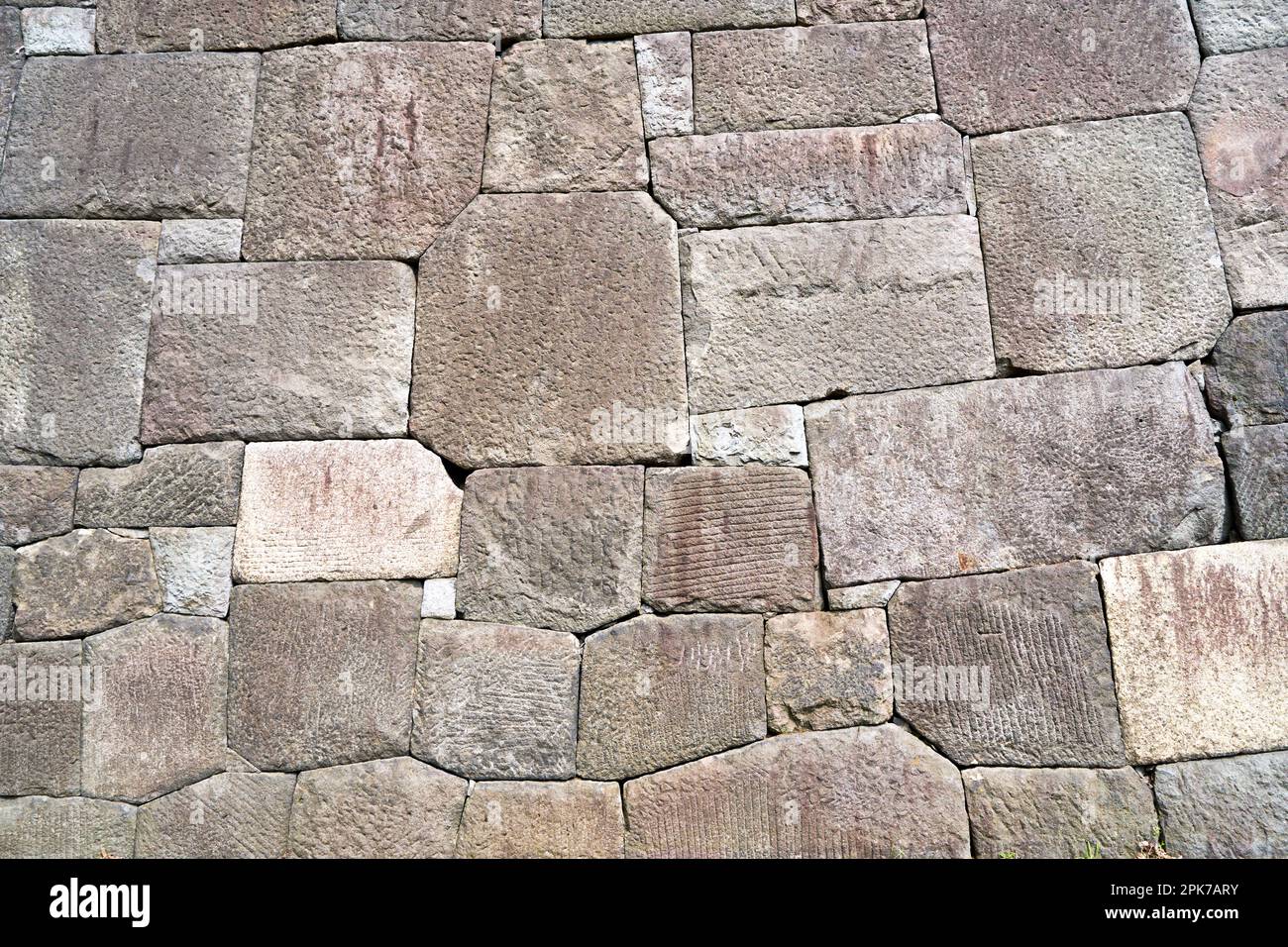 Stone wall of Edo castle Stock Photo - Alamy