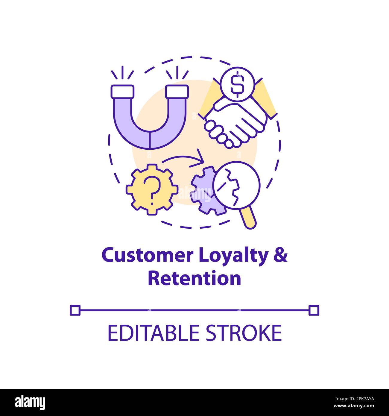 Customer loyalty and retention concept icon Stock Vector Image & Art - Alamy
