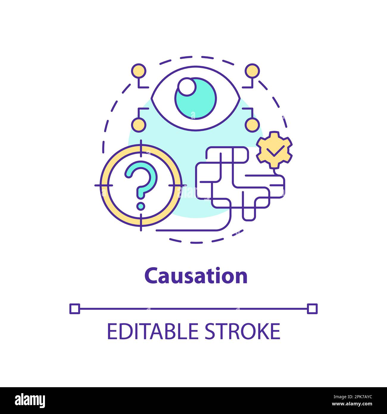 Causation concept icon Stock Vector Image & Art - Alamy