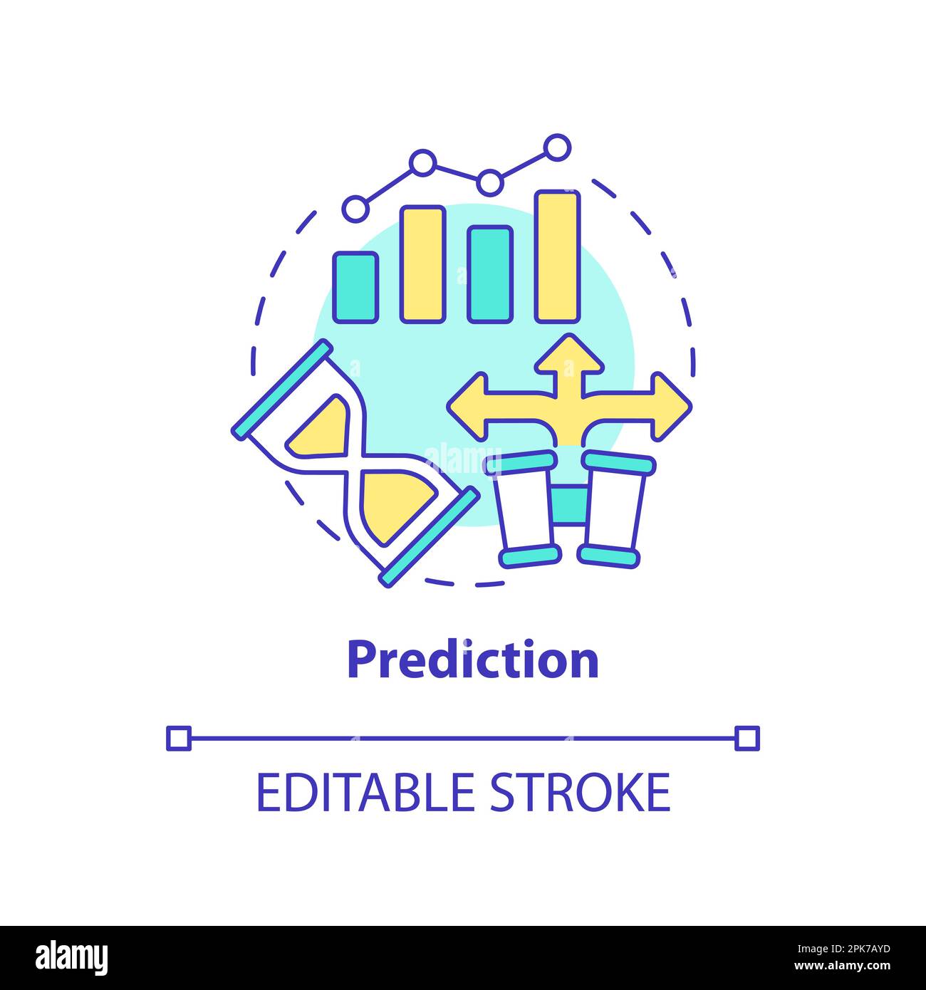 Prediction concept icon Stock Vector Image & Art - Alamy