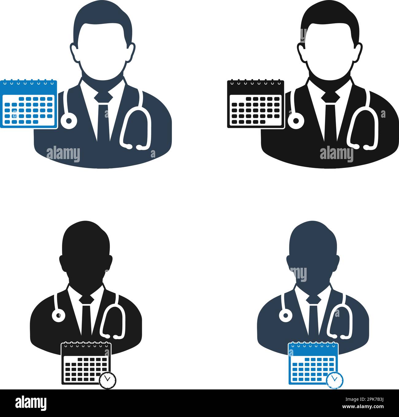 Doctor appointment icon set hi-res stock photography and images - Alamy