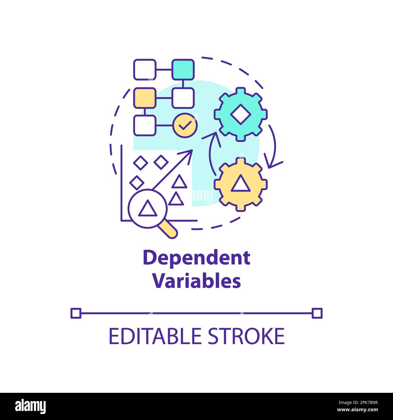 Dependent variables concept icon Stock Vector Image & Art - Alamy