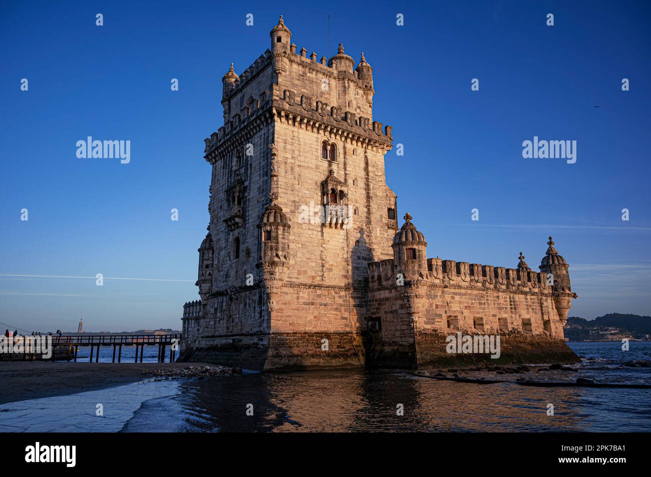 Belem tower fortified historical building hi-res stock photography and ...