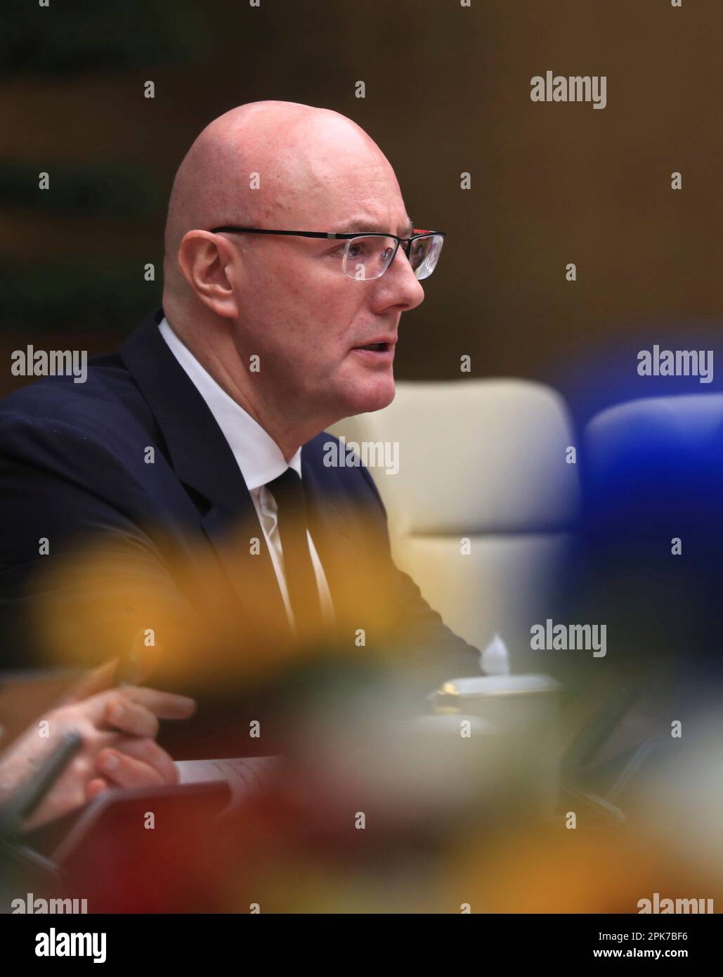 Russian Deputy Prime Minister Dmitry Chernyshenko attends a meeting on ...