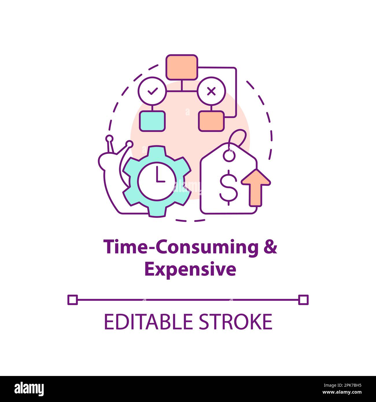 Time consuming and expensive concept icon Stock Vector Image & Art - Alamy Time consuming and expensive concept icon Stock Vector Image & Art - Alamy