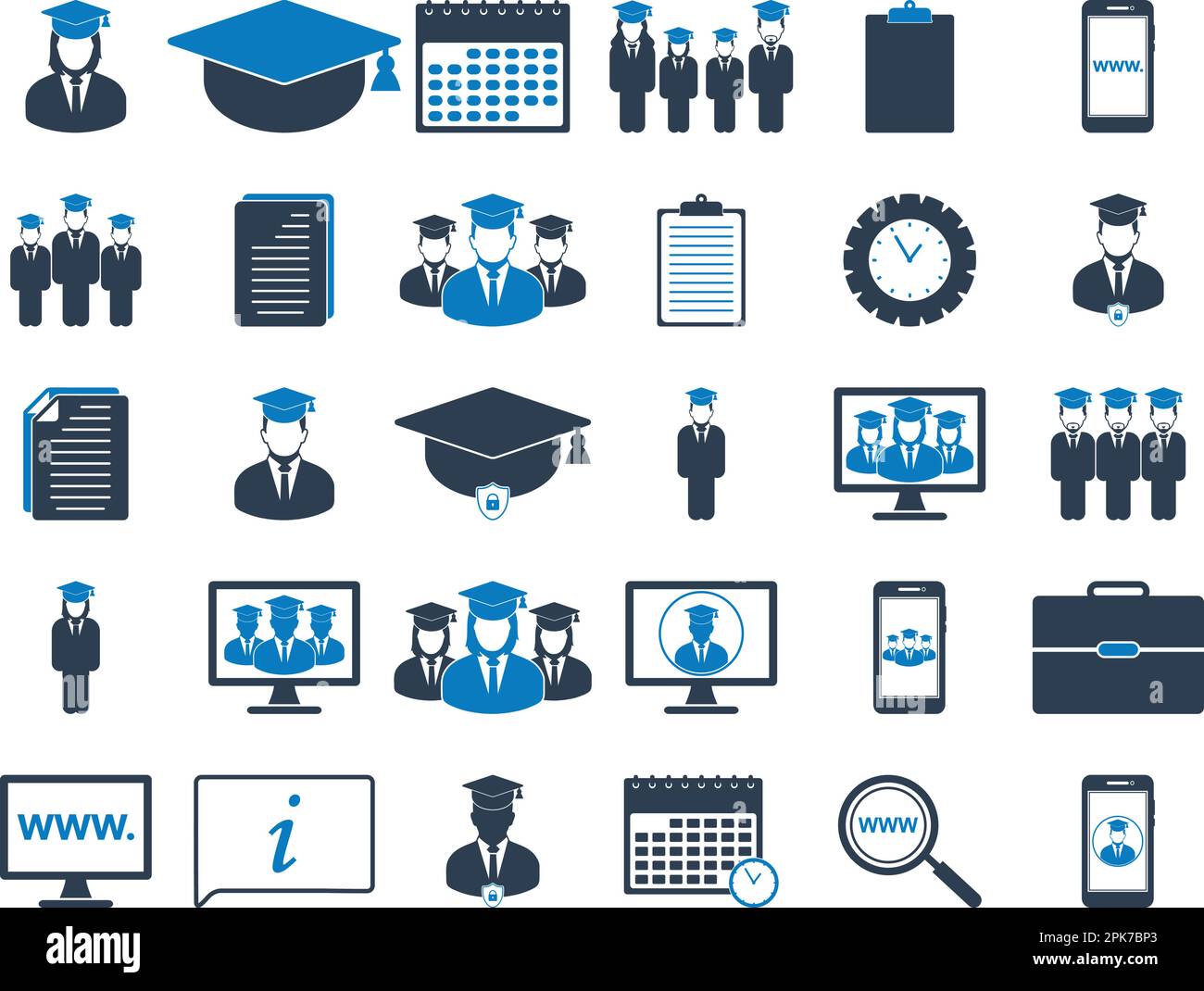 Education Icon set. Flat style vector EPS Stock Vector Image & Art - Alamy