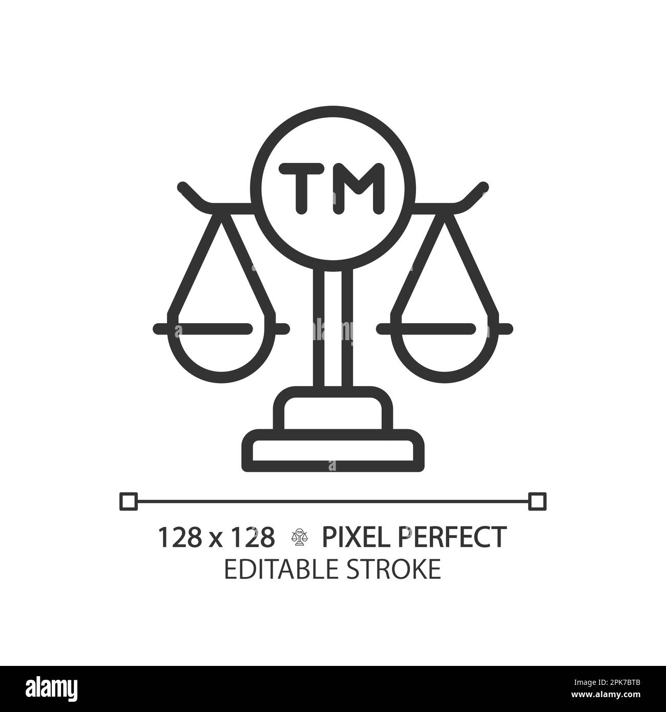 Intellectual property law pixel perfect linear icon Stock Vector Image ... Intellectual property law pixel perfect linear icon Stock Vector Image ...