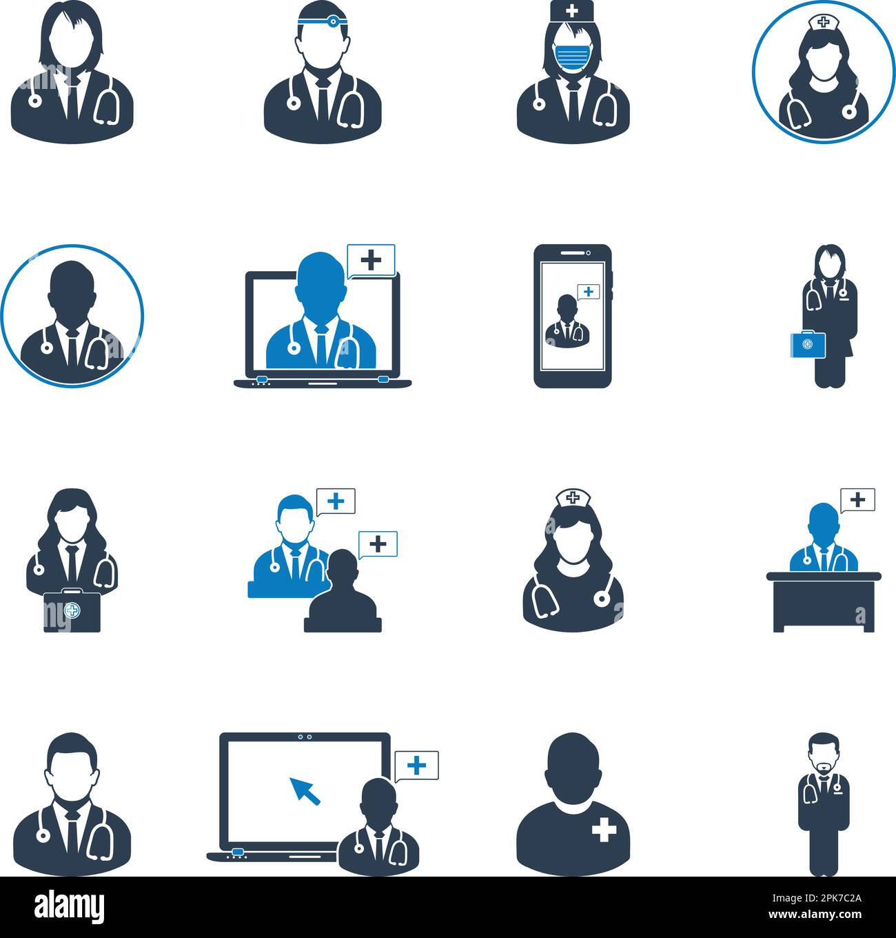 Medical Services Icon Set. Editable Vector Symbol Illustration Stock ...