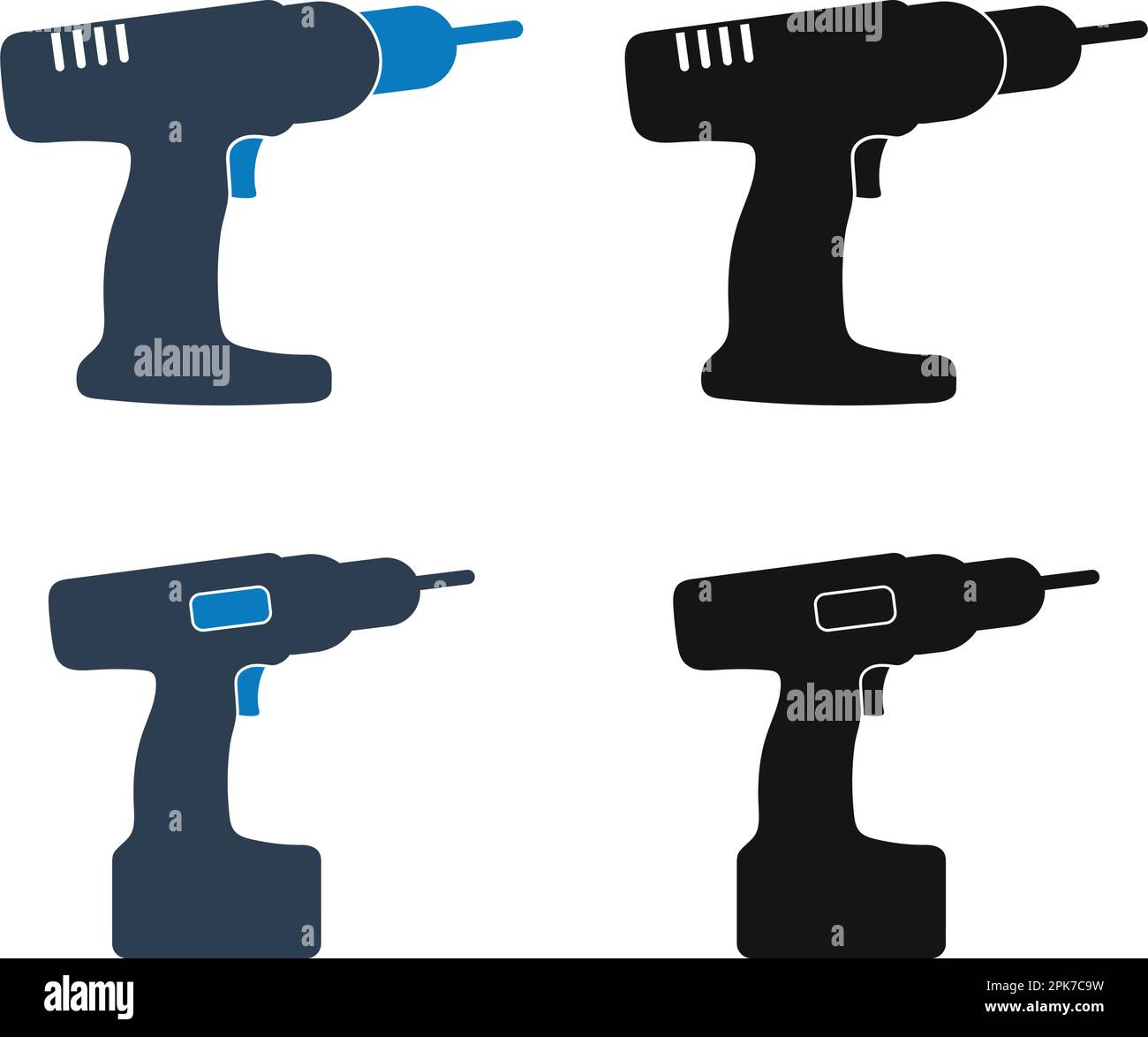 Drilling Machine Icon Set Stock Vector Image & Art - Alamy