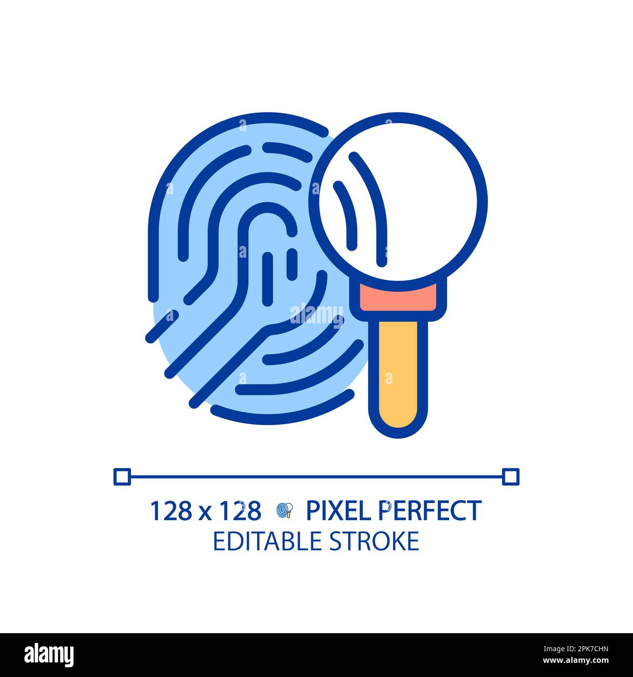 Crime investigation pixel perfect RGB color icon Stock Vector Image & Art - Alamy
