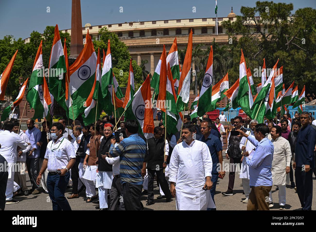 New Delhi, Delhi, India. 6th Apr, 2023. Leaders of various Opposition ...