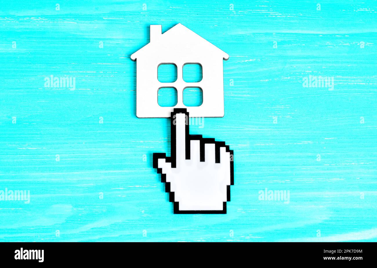 How to build a simple blue house hi-res stock photography and images ...