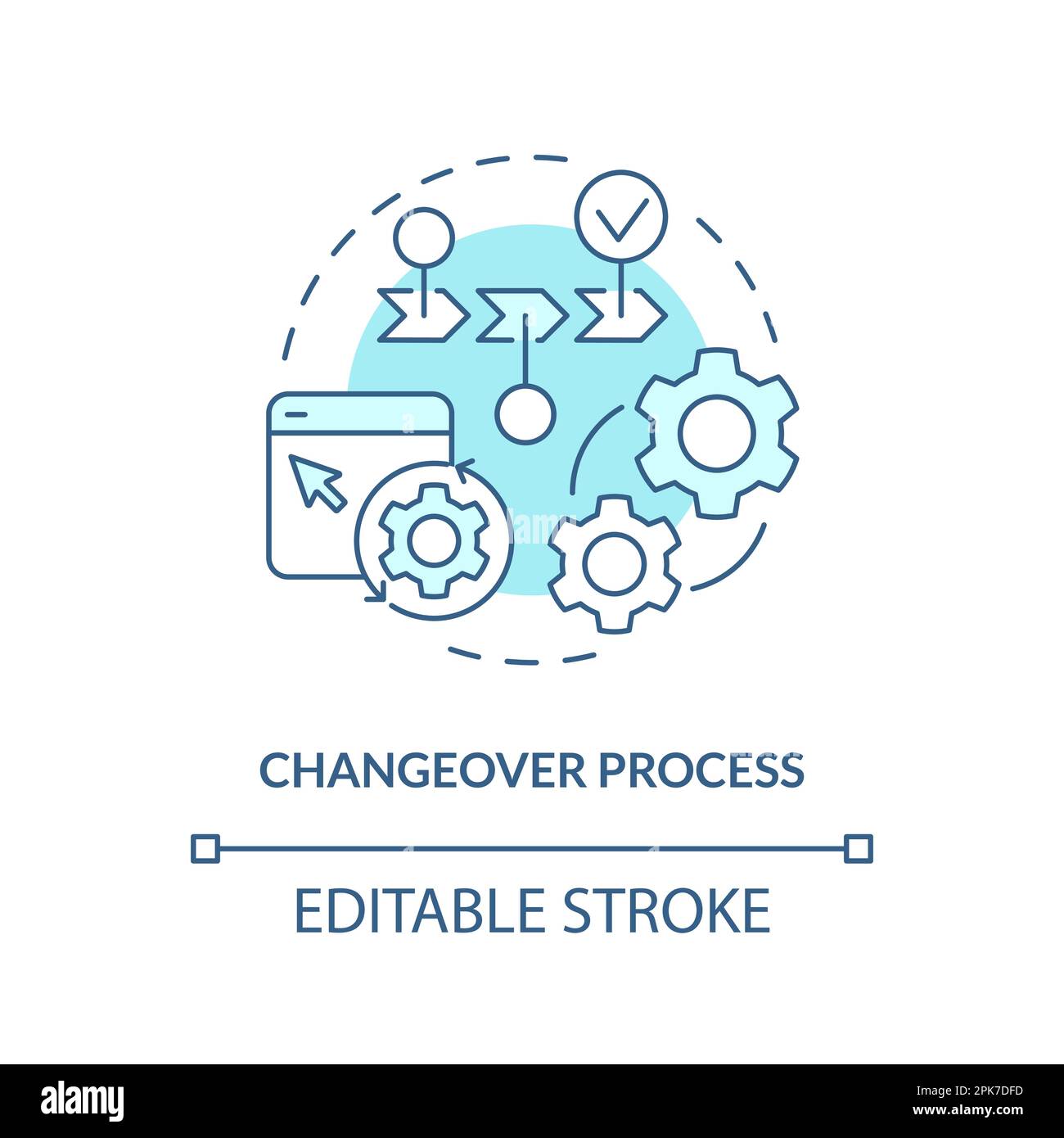 Changeover process turquoise concept icon Stock Vector Image & Art - Alamy Changeover process turquoise concept icon Stock Vector Image & Art - Alamy
