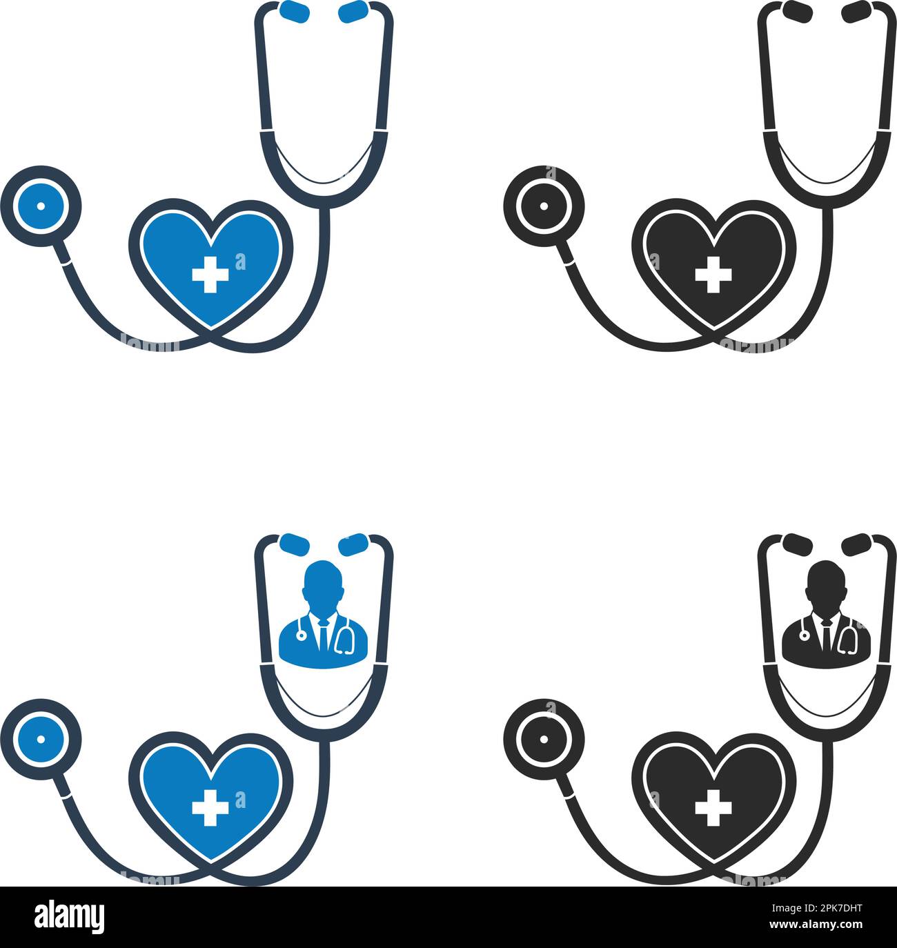 Medical Care Icon Set. Flat style vector EPS Stock Vector Image & Art ...