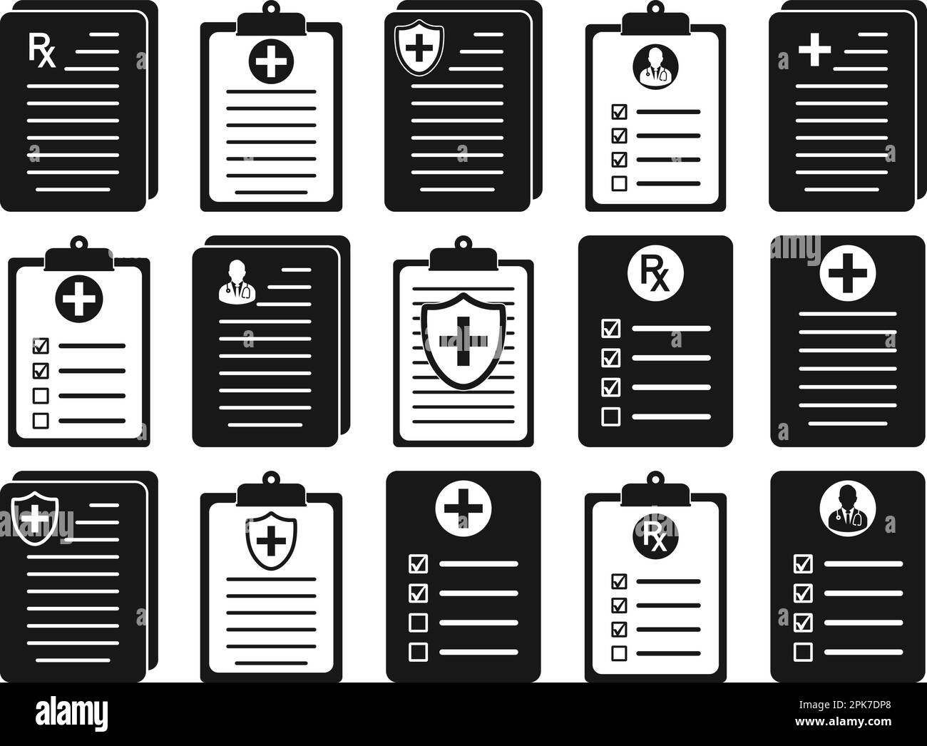 Computer folder icon stethoscope Black and White Stock Photos & Images - Alamy