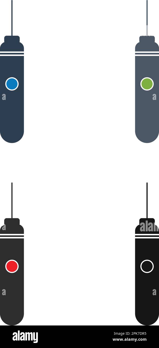 Lancet pen icon set. Flat style vector EPS Stock Vector Image & Art - Alamy