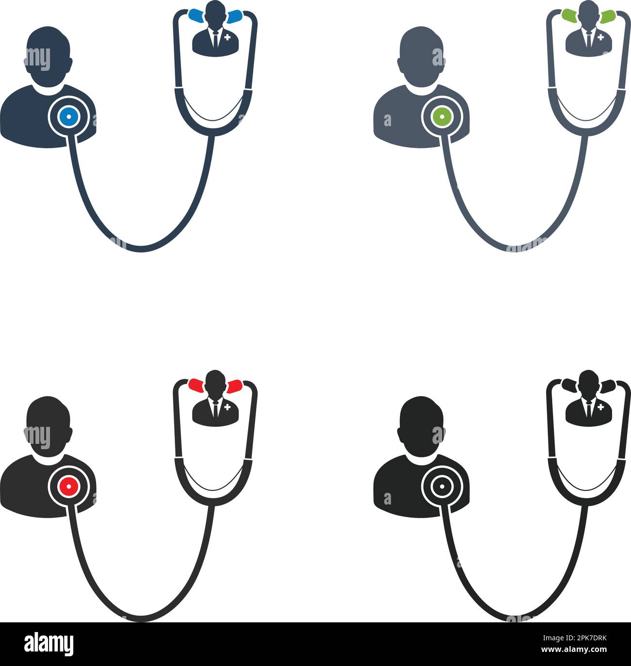 Medical Care Icon Set. Flat style vector EPS Stock Vector Image & Art ...
