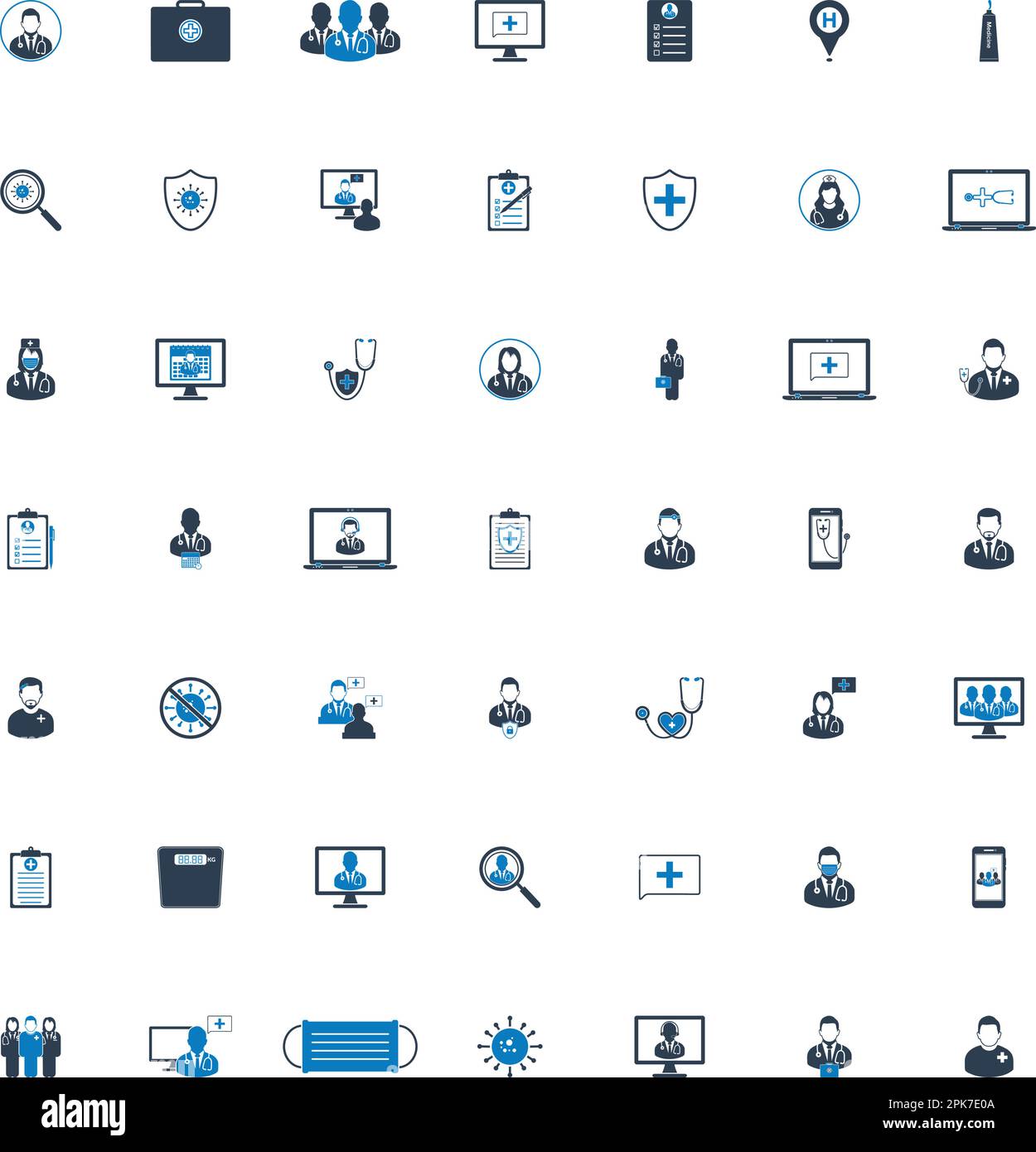 Medical Care Icon Set. Editable Vector Symbol Illustration Stock Vector ...