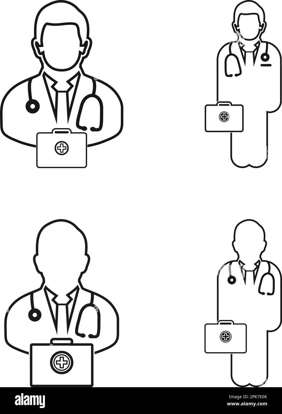 Doctor on duty Stock Vector Images - Alamy