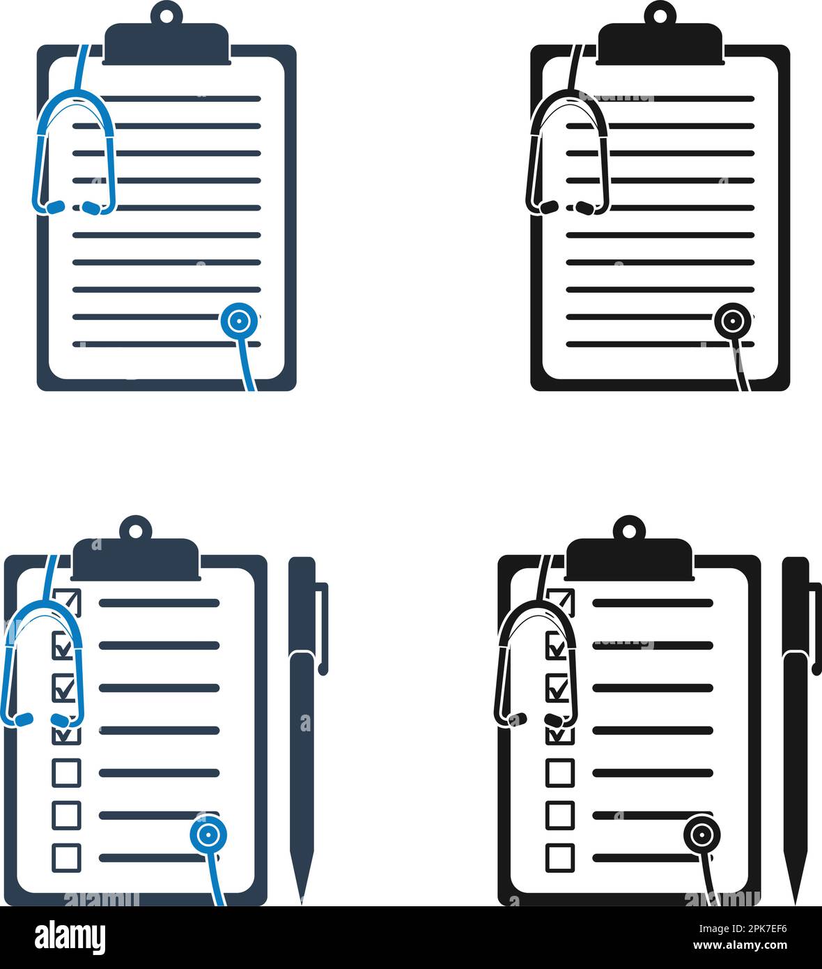 Clipboard icon check cross Cut Out Stock Images & Pictures - Alamy