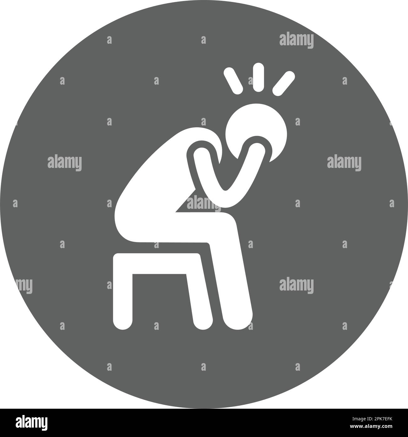 Depression, disappointment icon - Perfect use for print media, web ...