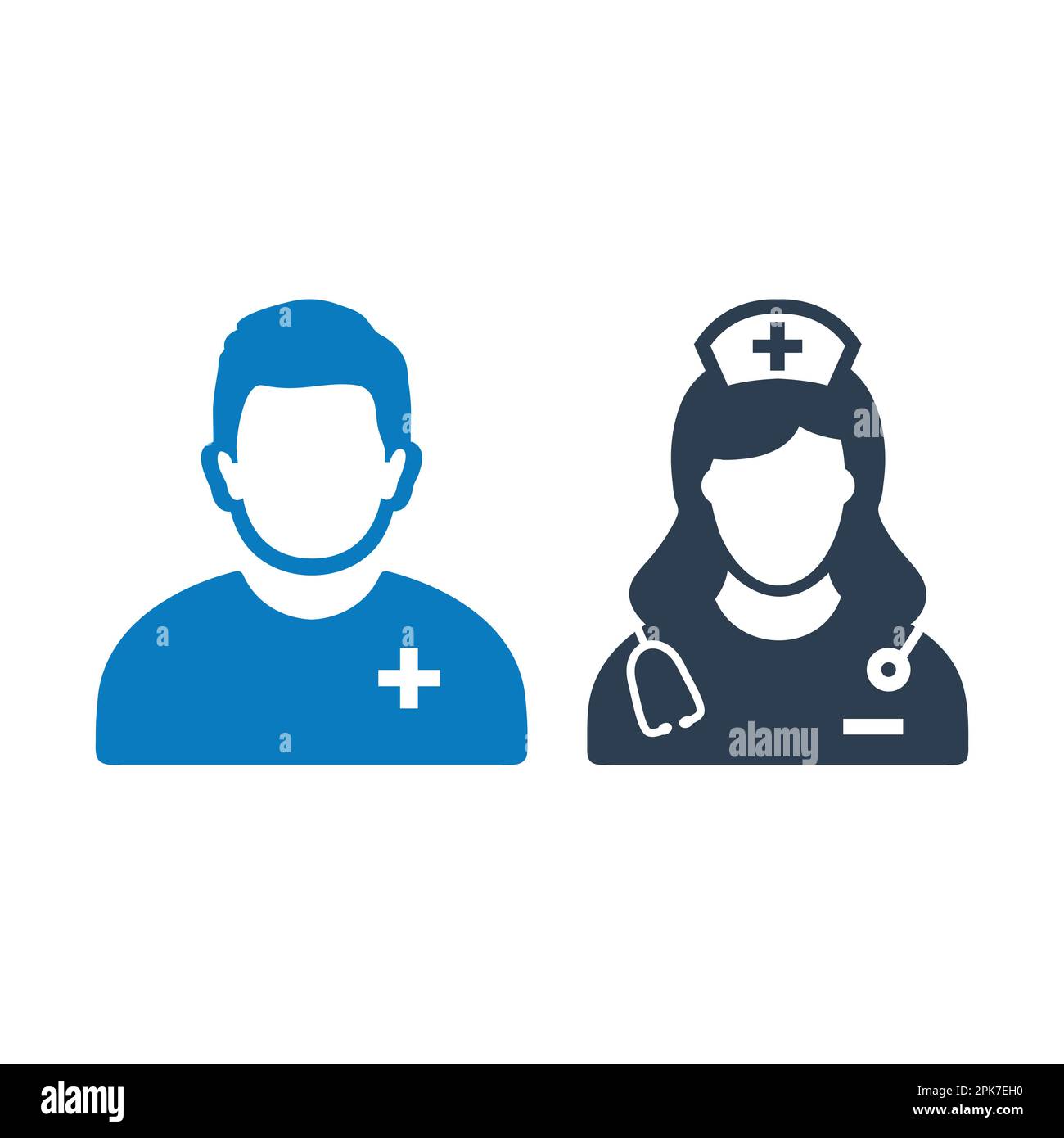 Nurse and Word Boy Icon. Editable Vector EPS Symbol Illustration Stock ...