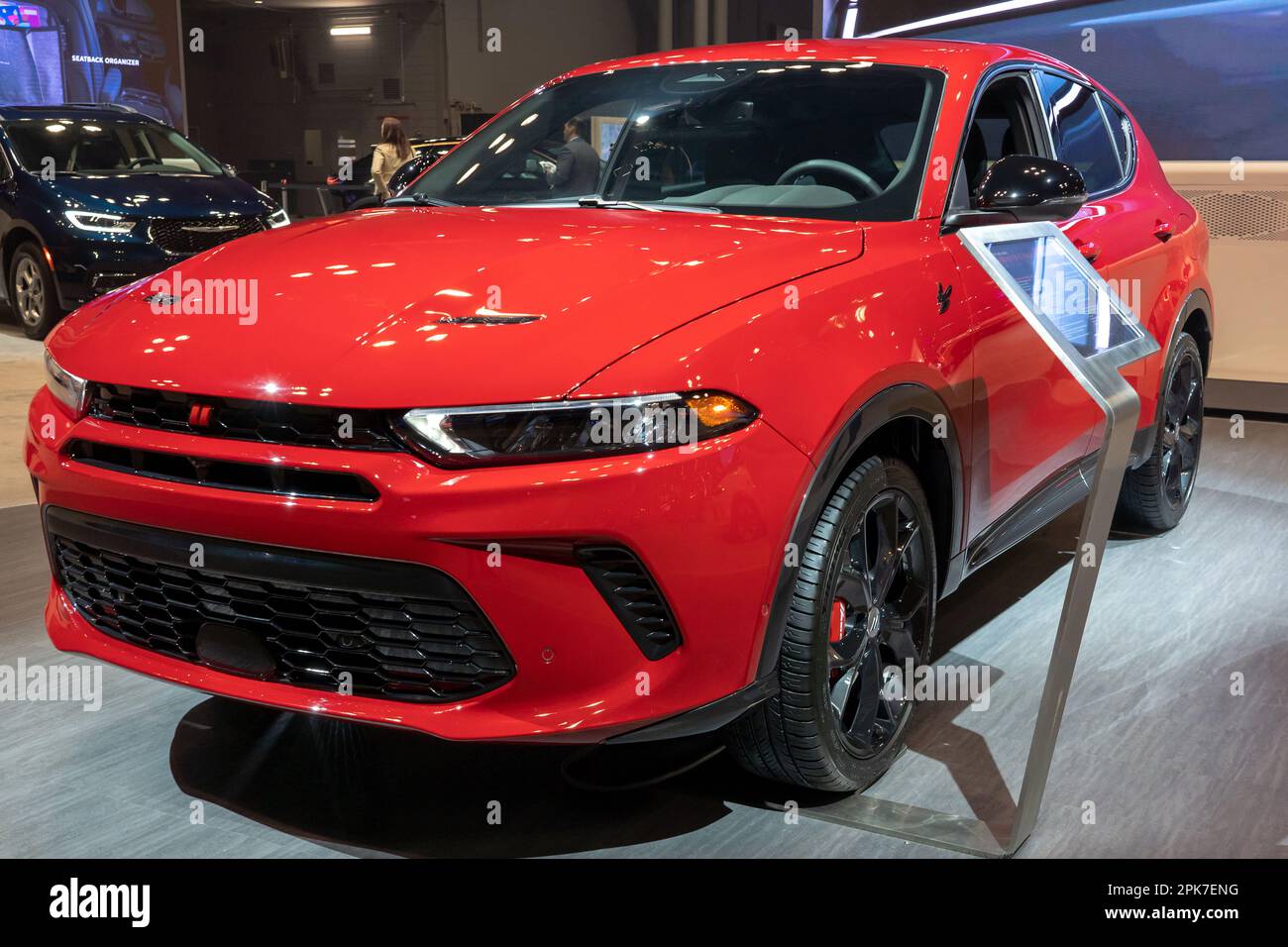 NEW YORK, NEW YORK - APRIL 05: The 2023 Dodge Hornet seen at the ...