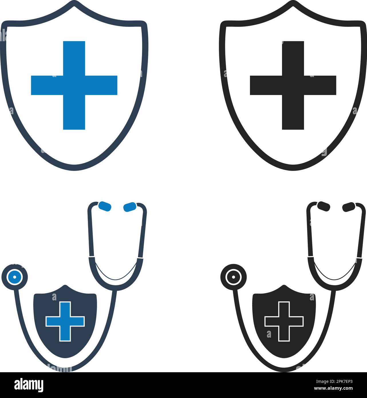 Medicine set icon shield Cut Out Stock Images & Pictures - Alamy