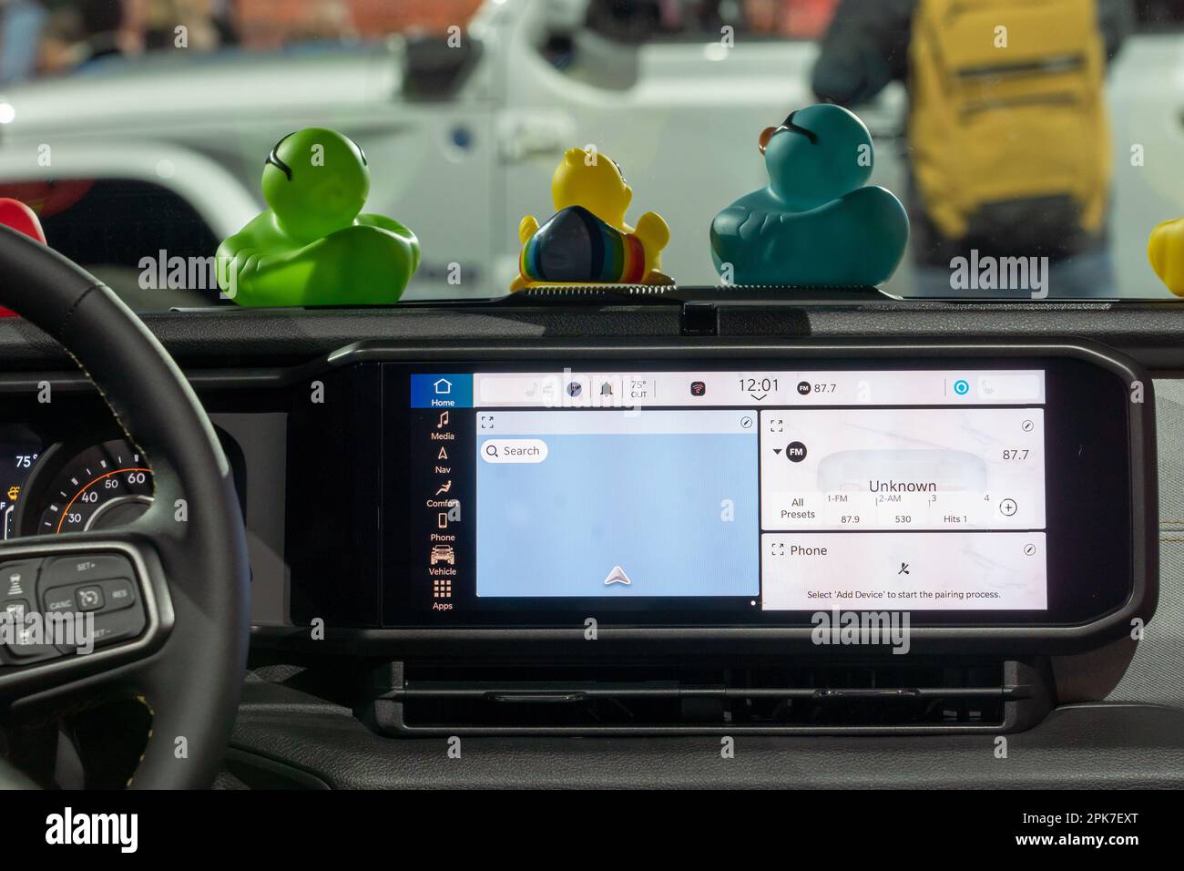 NEW YORK, NEW YORK - APRIL 05: The new 2024 Jeep Wrangler Willys, Car ...