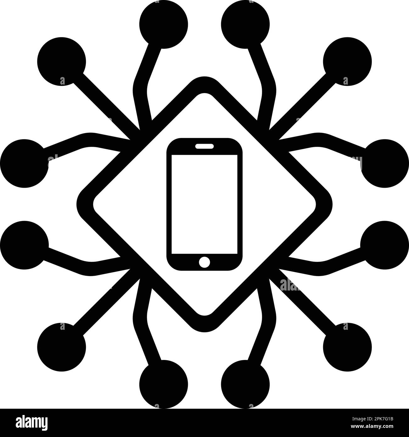 Digital, digitization, tech icon using in commercial purposes, print ...