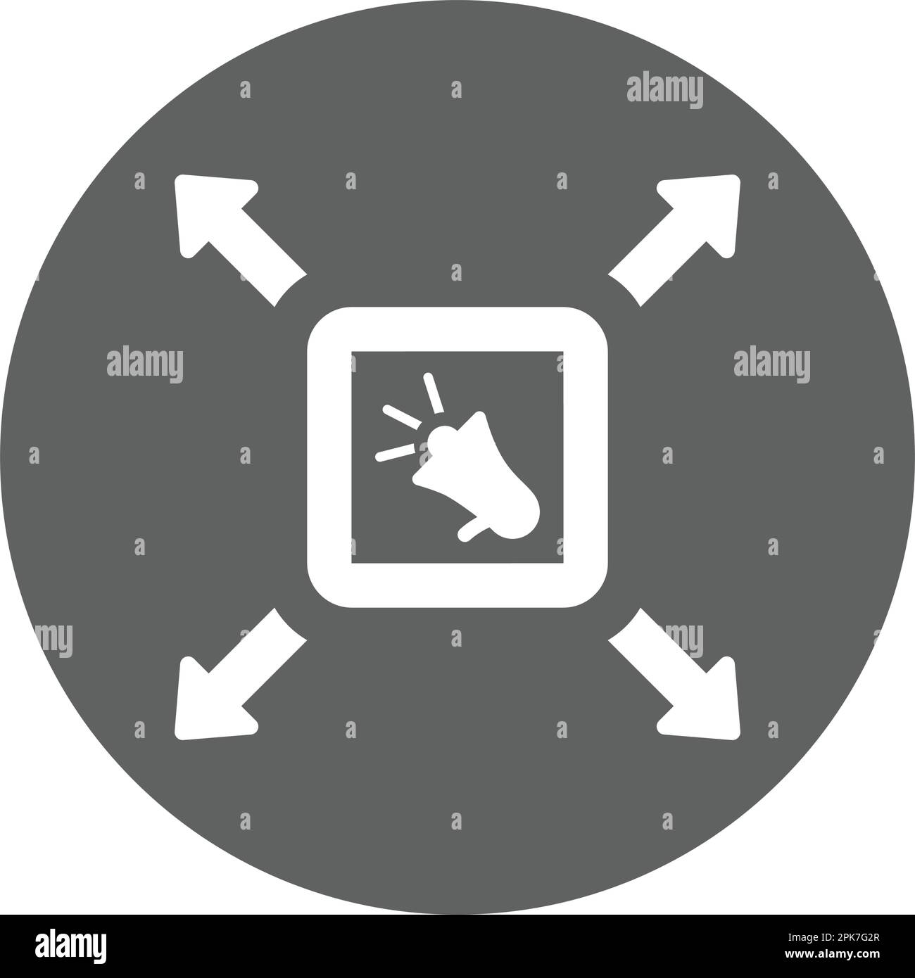 Diffuse, disseminate, expandable icon. Beautiful design and fully ...