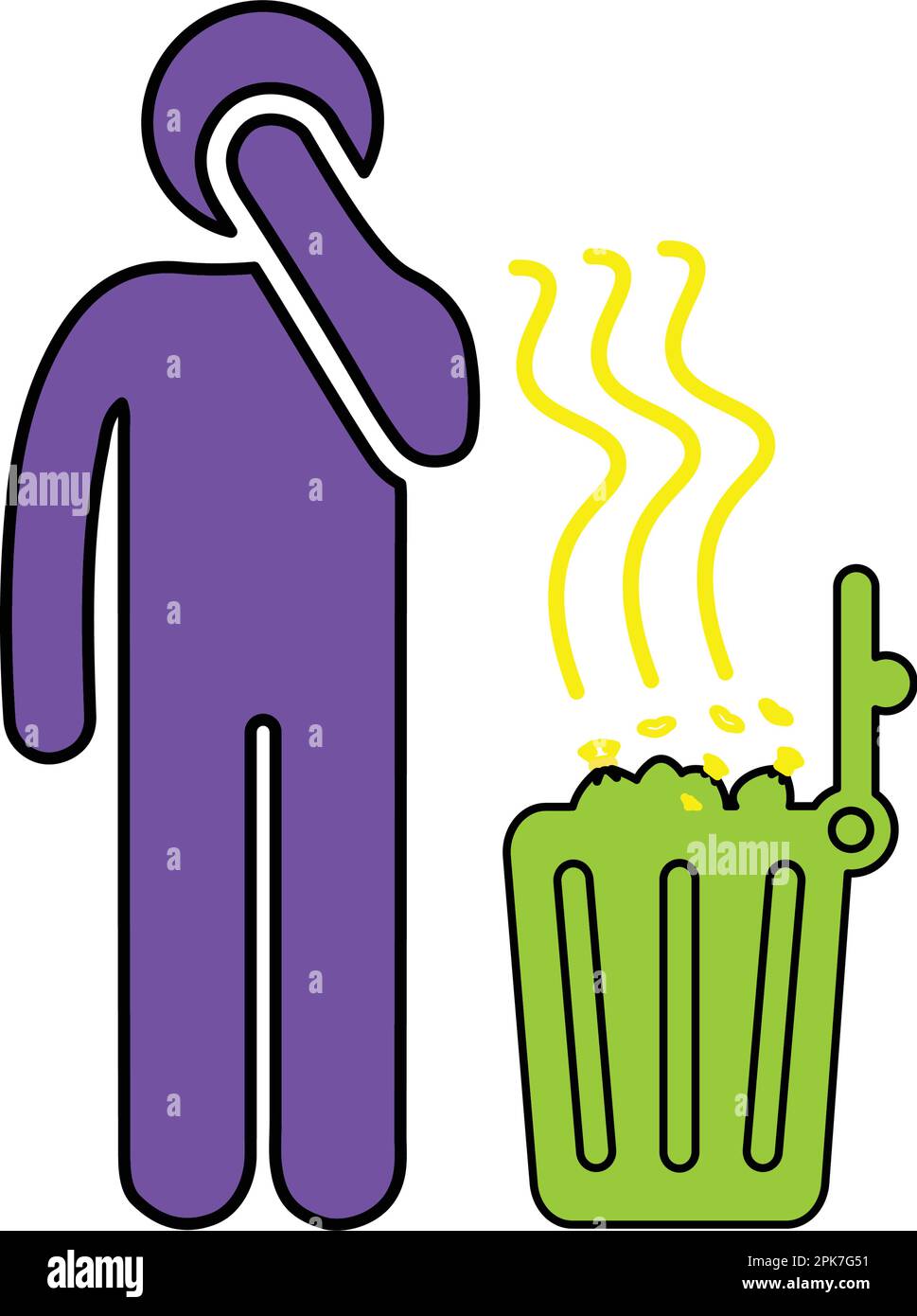 Dirty, dustbin icon using in commercial purposes, print media, web or ...