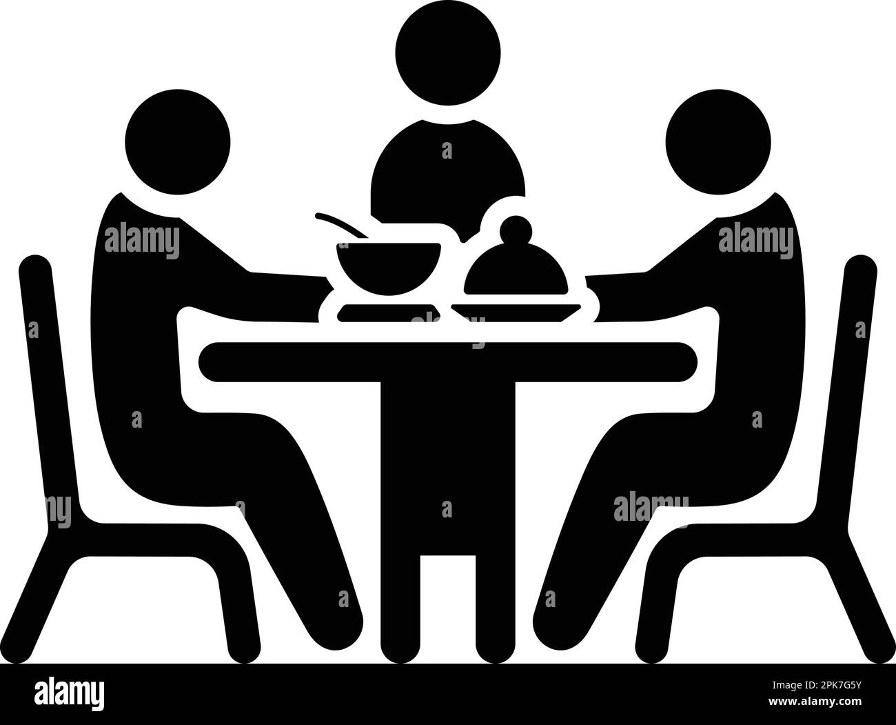 Dinner, dining time icon using in commercial purposes, print media, web ...