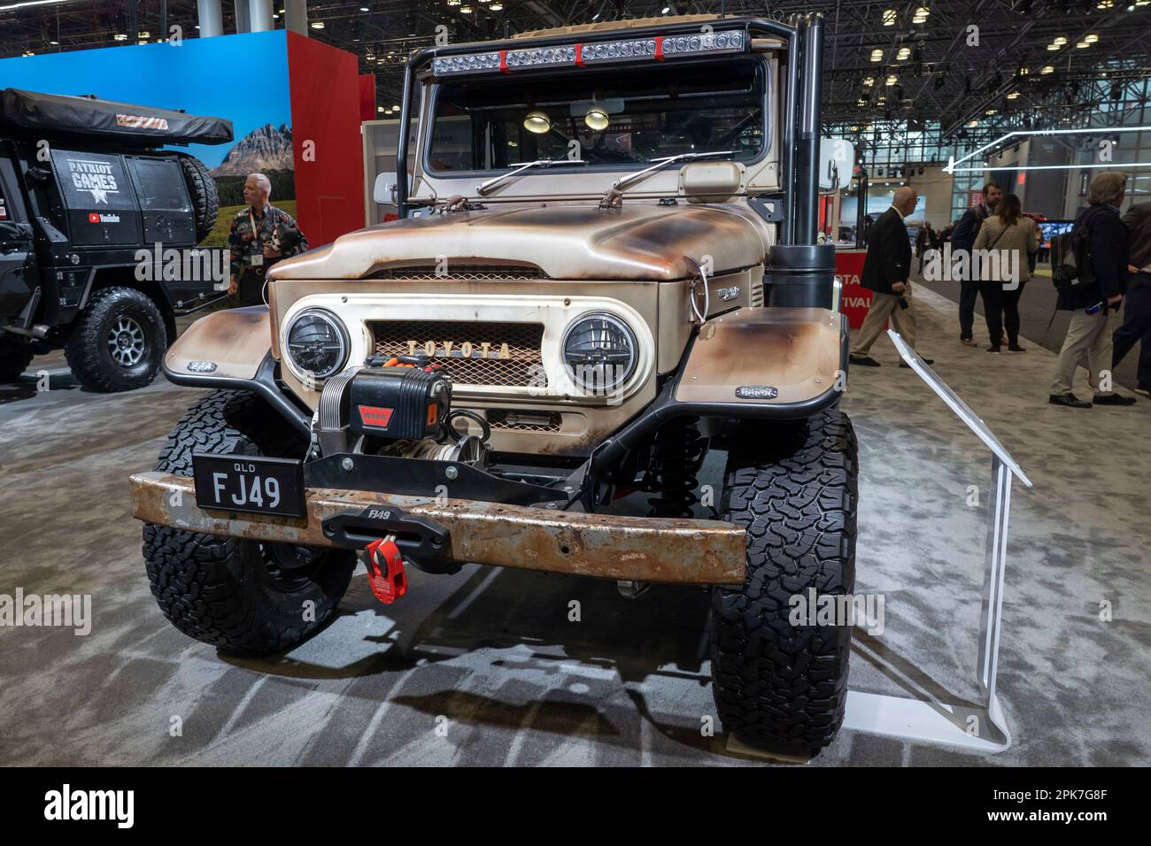 NEW YORK, NEW YORK - APRIL 05: A Toyota FJ49 SEMA concept seen at the ...