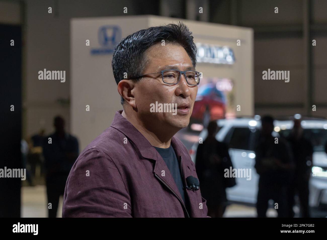 NEW YORK, NEW YORK - APRIL 05: President and CEO of Kia North America ...