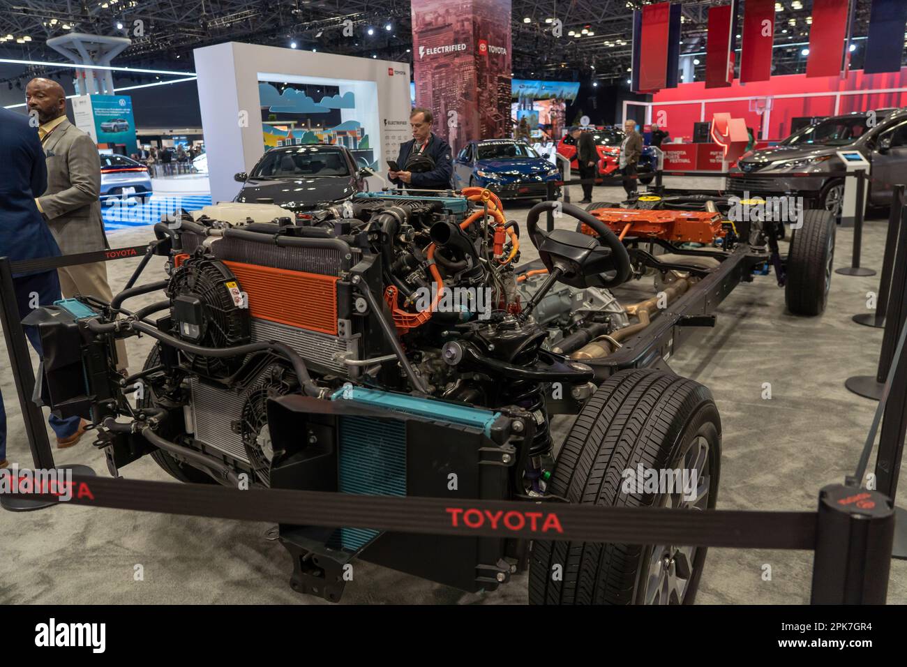 NEW YORK, NEW YORK - APRIL 05: A 2023 Toyota Tundra Chassis seen at the ...