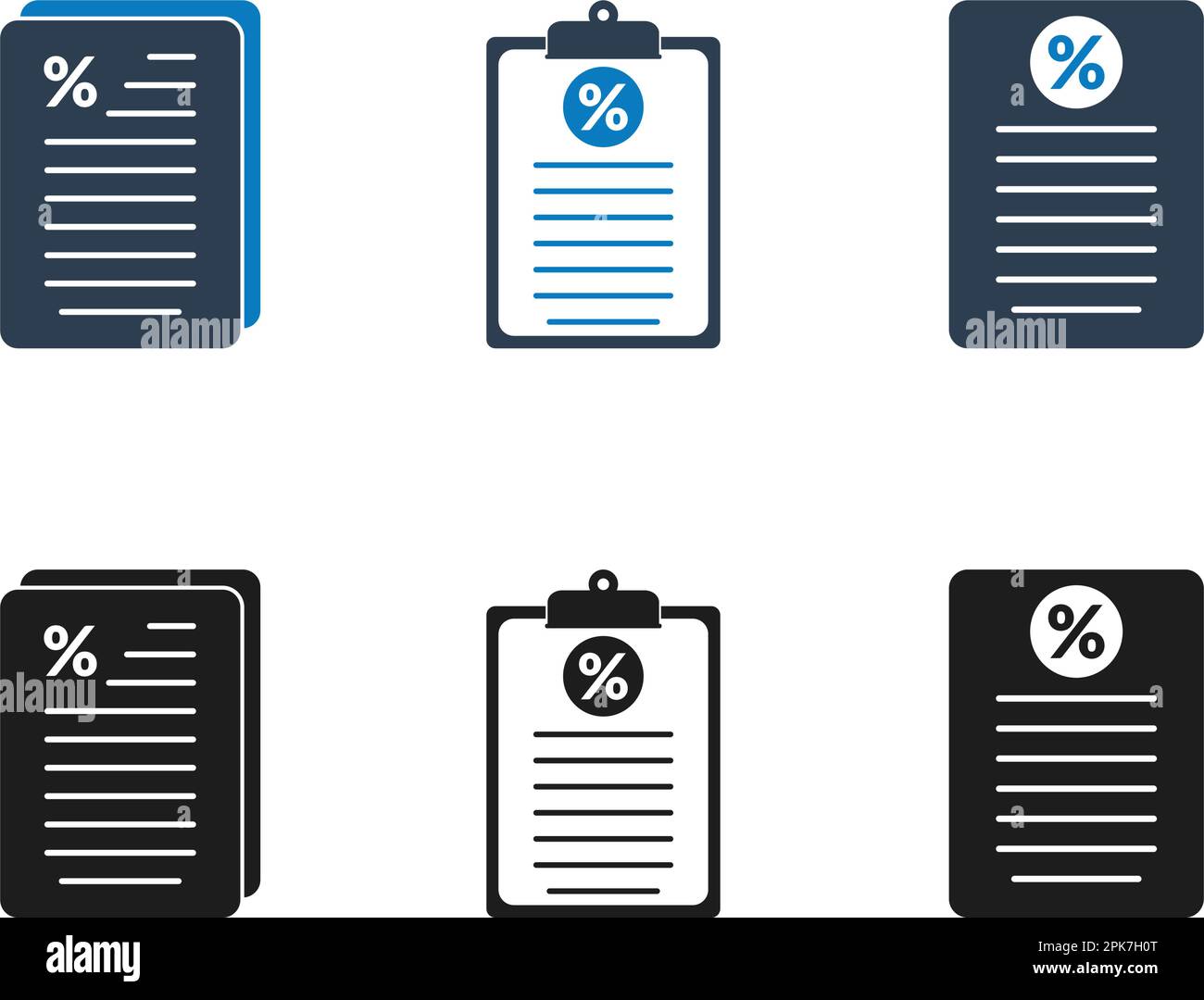Tax Report Icon Set. Flat style vector EPS Stock Vector Image & Art - Alamy